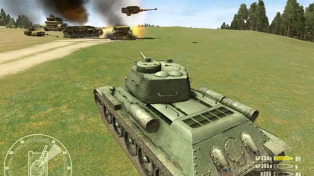 Прохождение игры Т-34 против «Тигра»-3 (Уничтожение 14 «Тигров», 7 Pz.IV и 3 StuG)