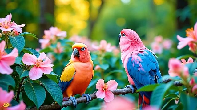Relaxing Music And Beautiful Bird Sounds - All Your Worries Will Disappear, Soothing Music