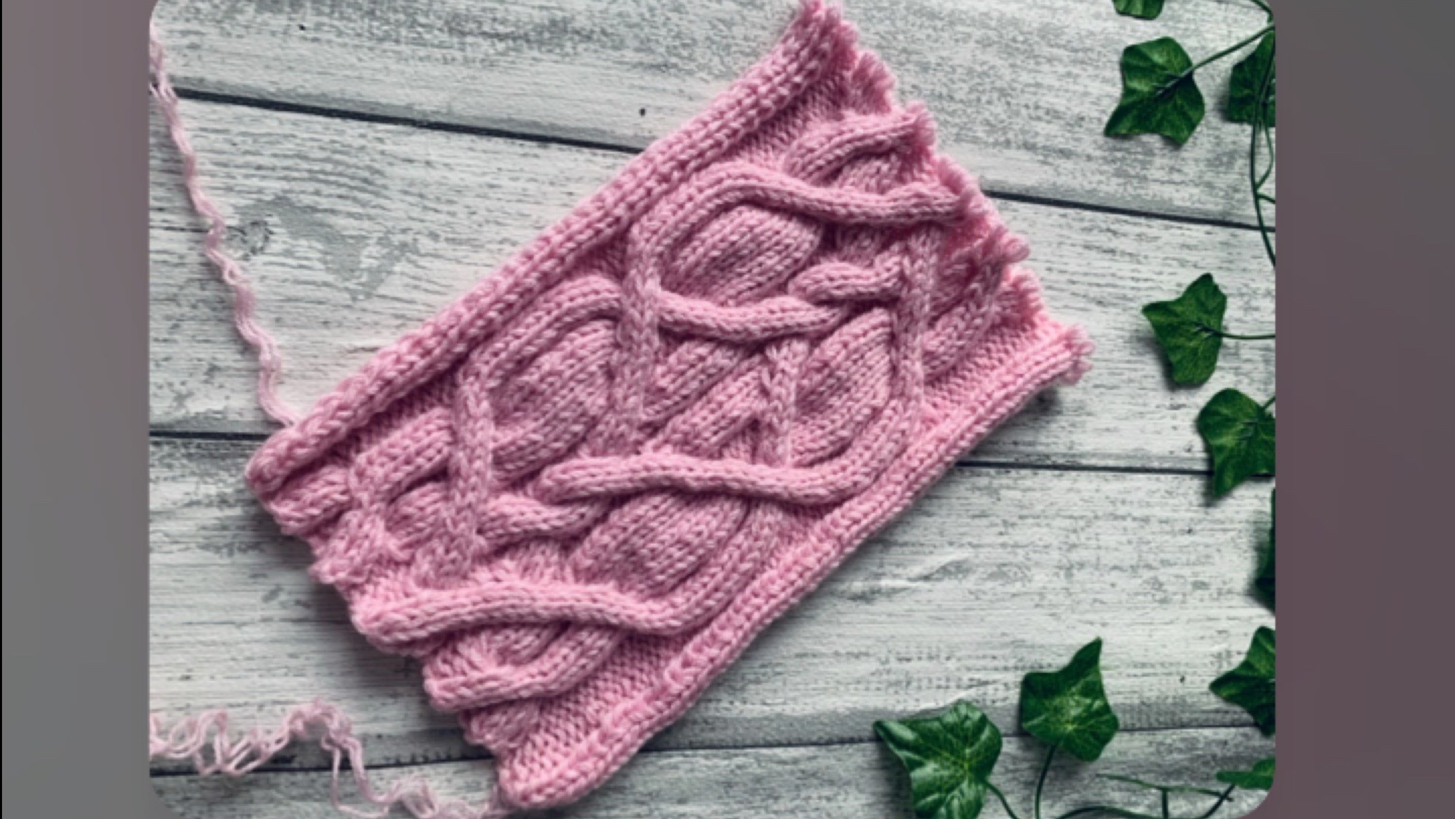 Необычный аран спицами. 1-5 ряд.