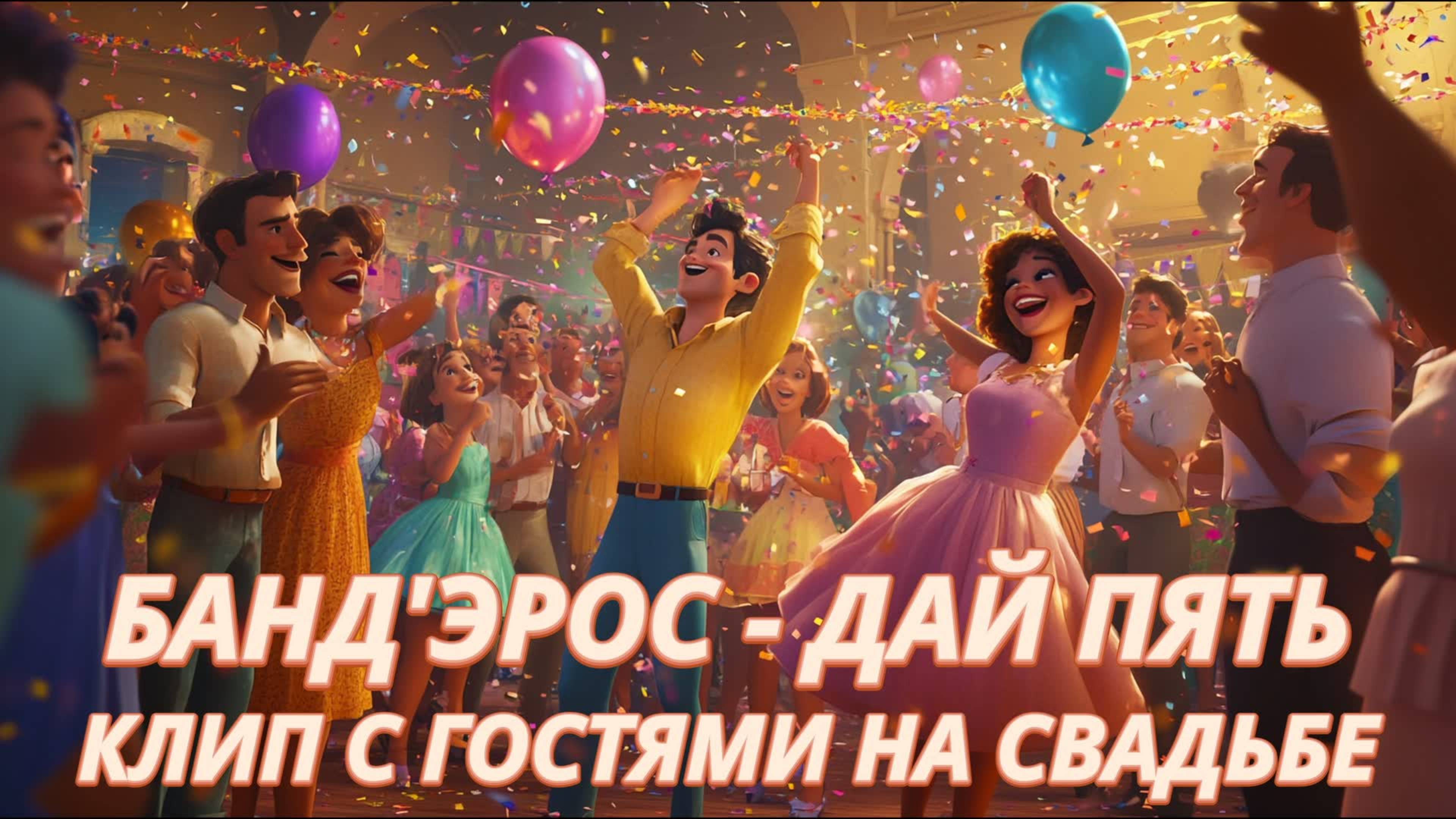 Банд’Эрос - Дай пять | Свадебный клип с гостями