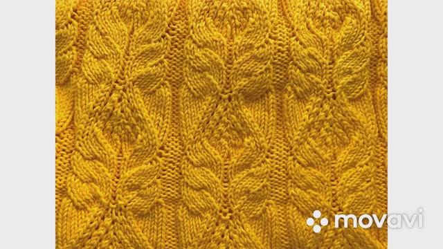 Ажурный узор спицами