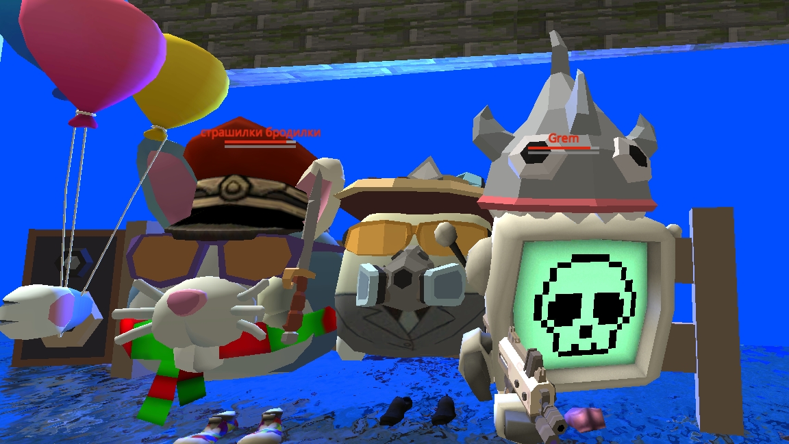 битва строителей в чикен ган. новый участник grem