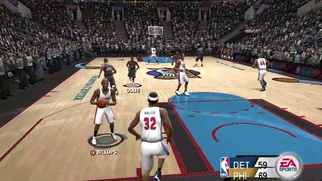 NBA LIVE 2005: Detroit Pistons 111, Philadelphia 76ers 127