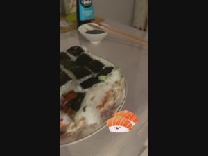 Суши-салат под Красную шапочку