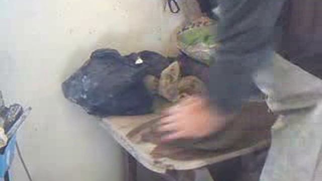 Замес глины_4_комочки