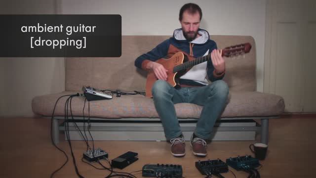 Ambient Guitar: Dropping (Godin Multiac Steel, Strymon TimeLine, BigSky, Fishman Aura, Roland VG-99)