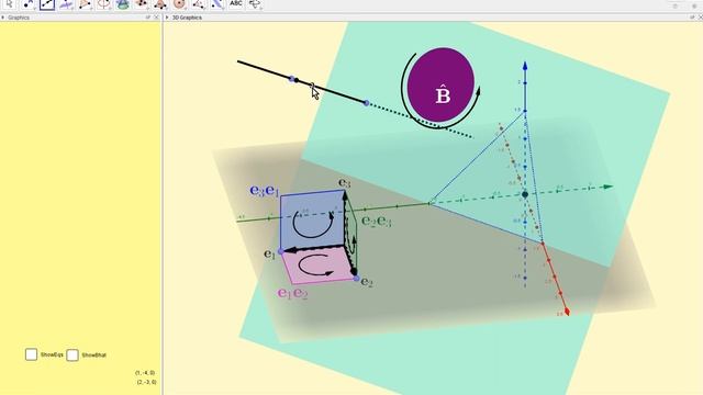 Geometric Algebra (GA) with GeoGebra: Identify a Bivector's Orthonormal ...