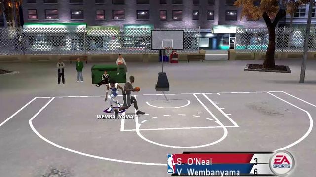 NBA LIVE 2005: 1 on 1 Shaquille O'Neal vs Victor Wembanyama