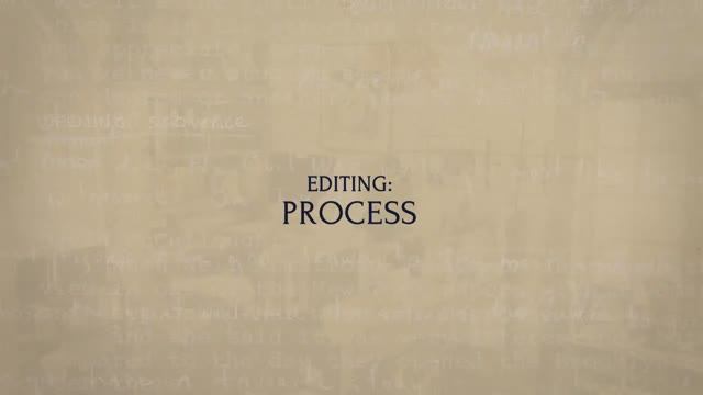 19.Editing Process