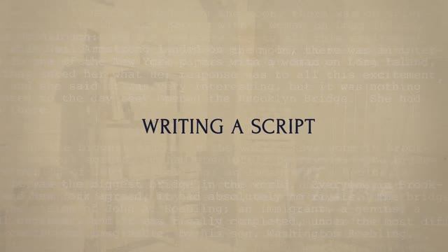 11.Writing a Script