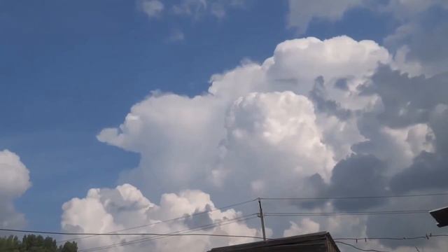 Грозовые облака за весь август 2021