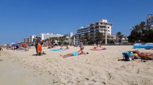 Прогулки по пляжам МайоркиPlaya de Palma  Las Maravillas ❤ Mallorca ⛱  Beach Walk | Strandweg | 4K