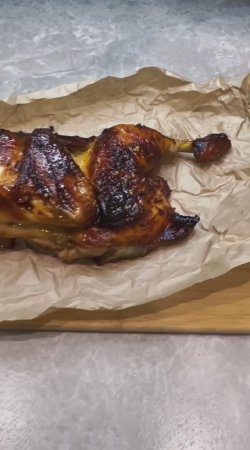 Запечённые пол цыплёнка с карамельной корочкой #food #cooking #recipe #вкусно #foodie #рецепт#food