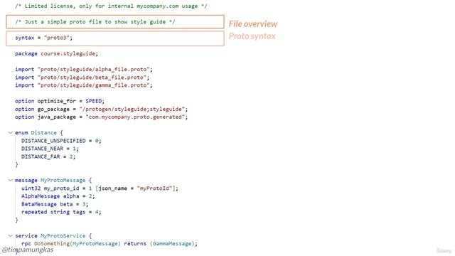 7 - Writing Protobuf Style Guide Conventions