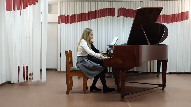 Дуэт: Тарасова София, Кириллова Т. А. А. Артамонов. Вальс. ДМШ 5, Волгоград