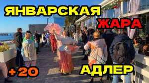 Покажу Адлер 2025 Рождество | Народу не пройти Как летом| От огонька До Мандарина