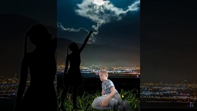 трек огни большого города