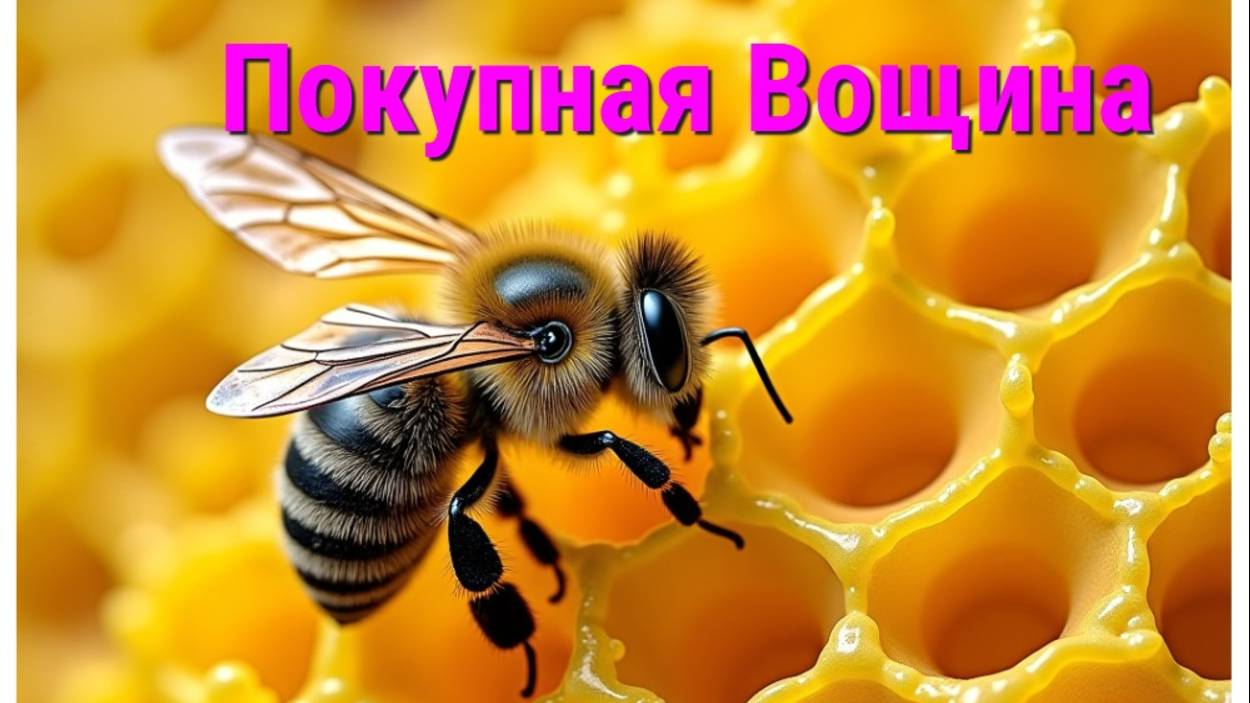 Вощина. Покупная вощина. Строят в октябре