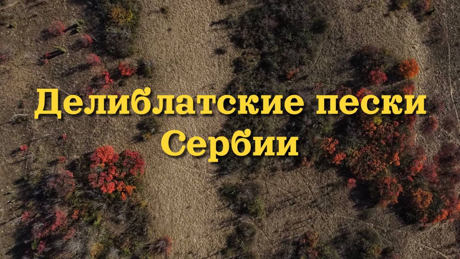 Делиблатские пески Сербии. Тропа "Радость", конец октября