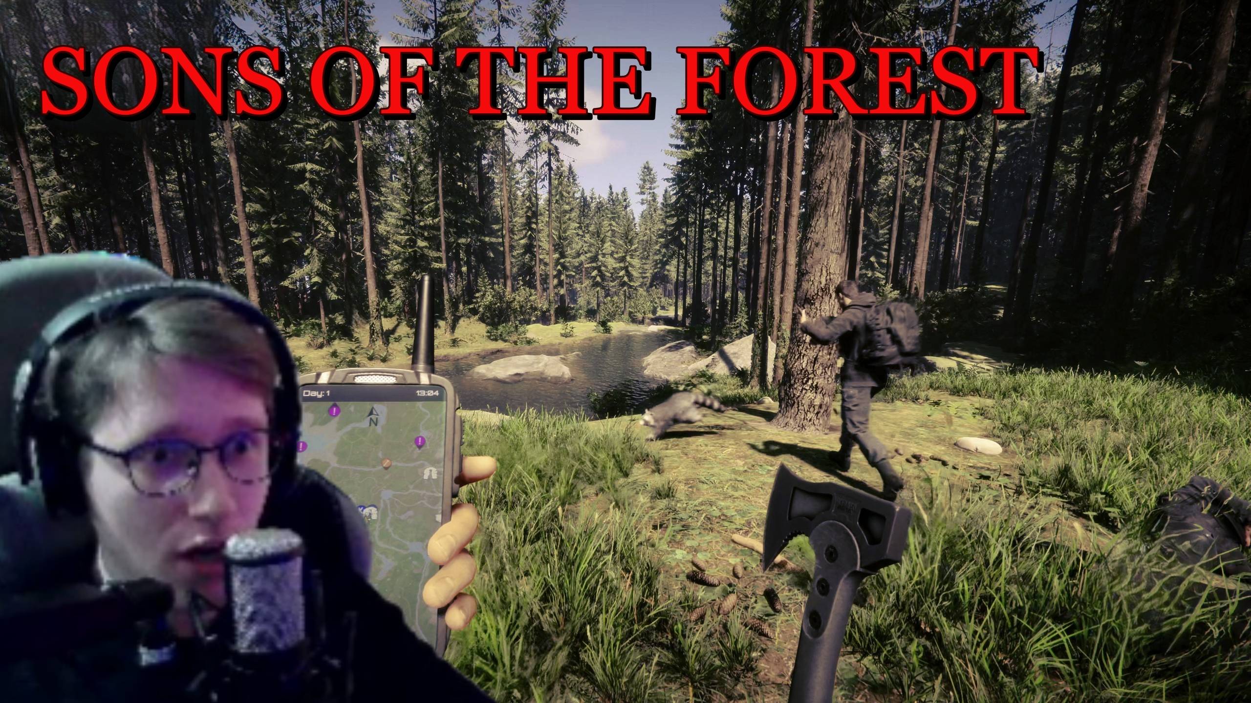 НАМ СТРАШНО В - SONS OF THE FOREST - КООП LET"S PLAY 1 ВЫПУСК