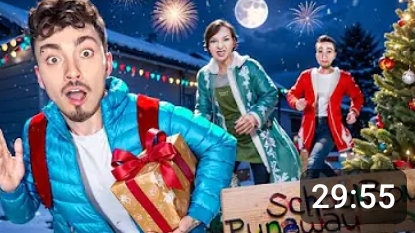 СБЕГАЮ С НОВОГО ГОДА ЗЛЫХ РОДИТЕЛЕЙ В SCHOOLBOY RUNAWAY В МАЙНКРАФТ!