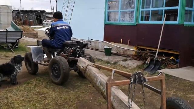 Сцепка для перевозки железобетонных столбиков