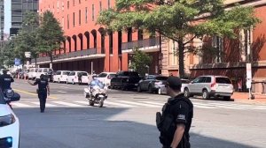 South African President Cyril Ramaphosa motorcade arrives at White House for meeting with Biden.