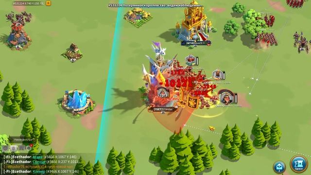 Rise of kigndoms бои командиров из 4 квк и плюс обнуление