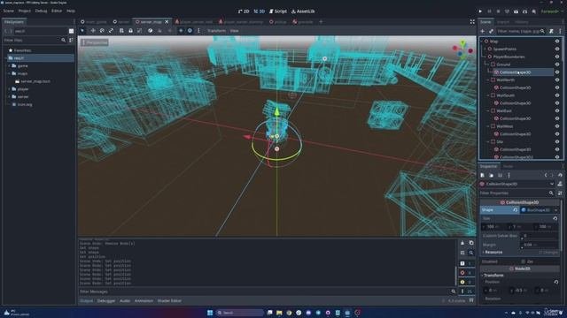 Create A Dedicated Server Multiplayer Shooter in Godot 43