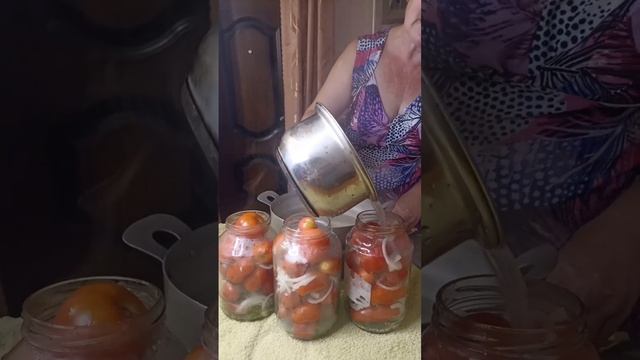 Маринуем помидоры | заготовки на зиму #shorts