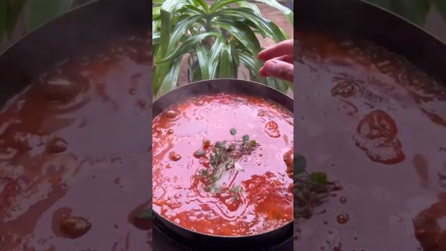 Molho Ossobuco e acompanhamento de ravióli.  #Shorts