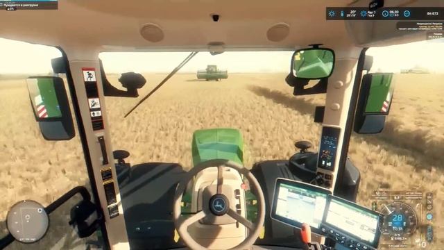 Farming Simulator 22 Уборка, пробуем./ Relaxing Silent Realistic Graphics