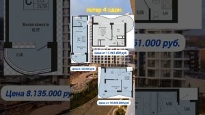 Цены на квартиры на море в 2025 г.
