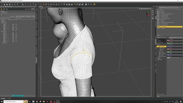 Daz 3D: 6a. Standard quad mesh Vs Marvelous Designer quad mesh