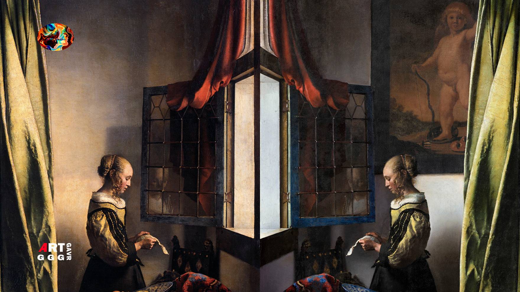 Ян Вермеер. Девушка, читающая письмо у открытого окна.