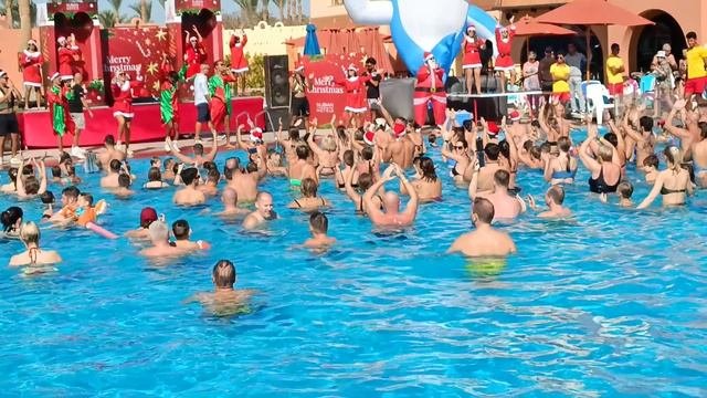 Nubian Village 5*, Отели Шарм эль Шейха. Анимация у бассейна в отеле Нубиан Вилладж в декабре