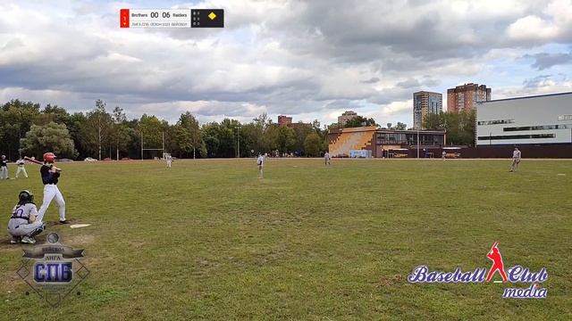 Бейсбол. Brothers vs. Raiders. Лига СПБ 2023. Игра 6. ч.1 (перенесённый матч от 02.07.23)