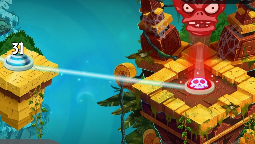 Добрался до зомбосса в Plants vs Zombis 2. 29-31 уровни