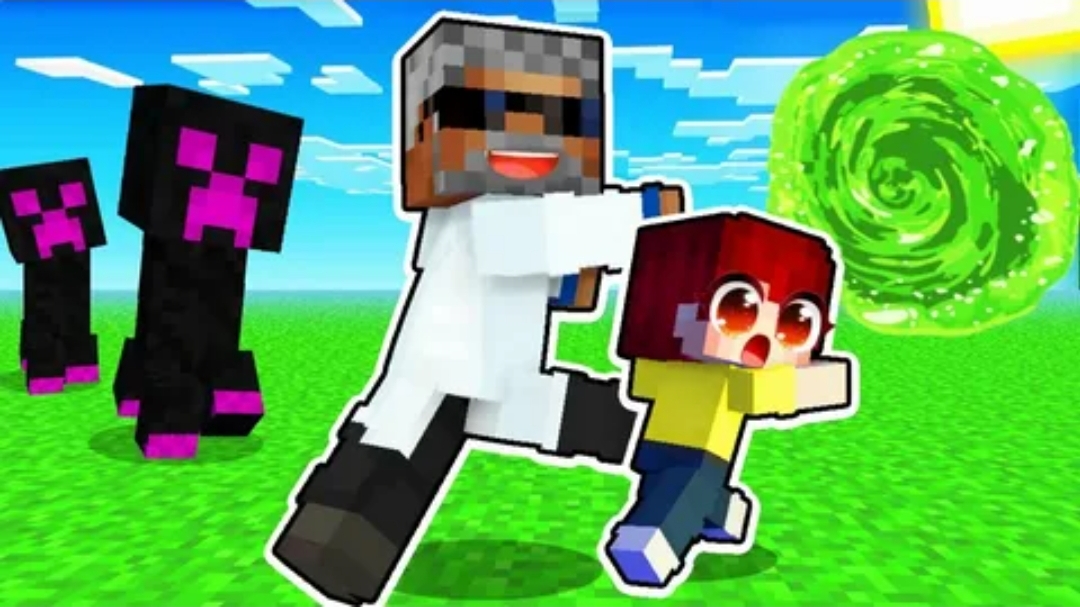 Дед с внуком попали в МИР КРИПЕРОВ! 100 НОВЫХ КРИПЕРОВ в МАЙНКРАФТ! Мультик MINECRAFT