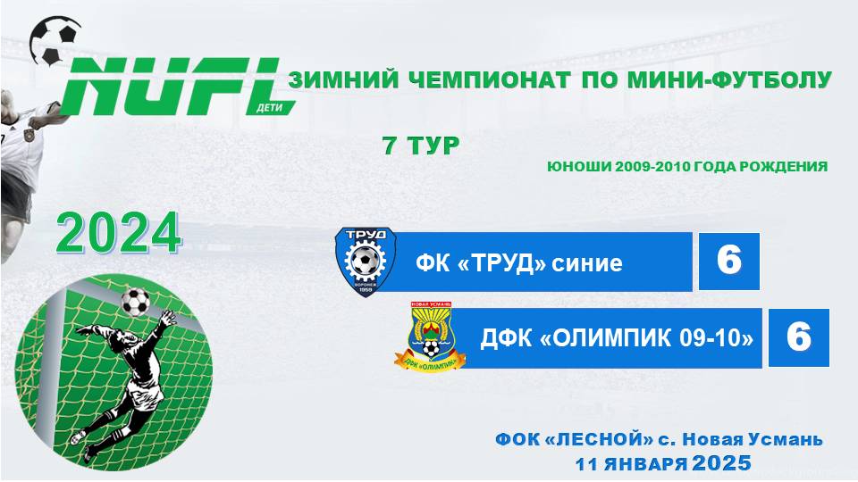 ФК «ТРУД» синие – ДФК «ОЛИМПИК 09-10»