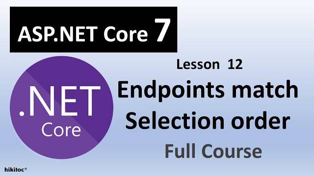 NET Core 7 Endpoints priority match and selection order, route weights