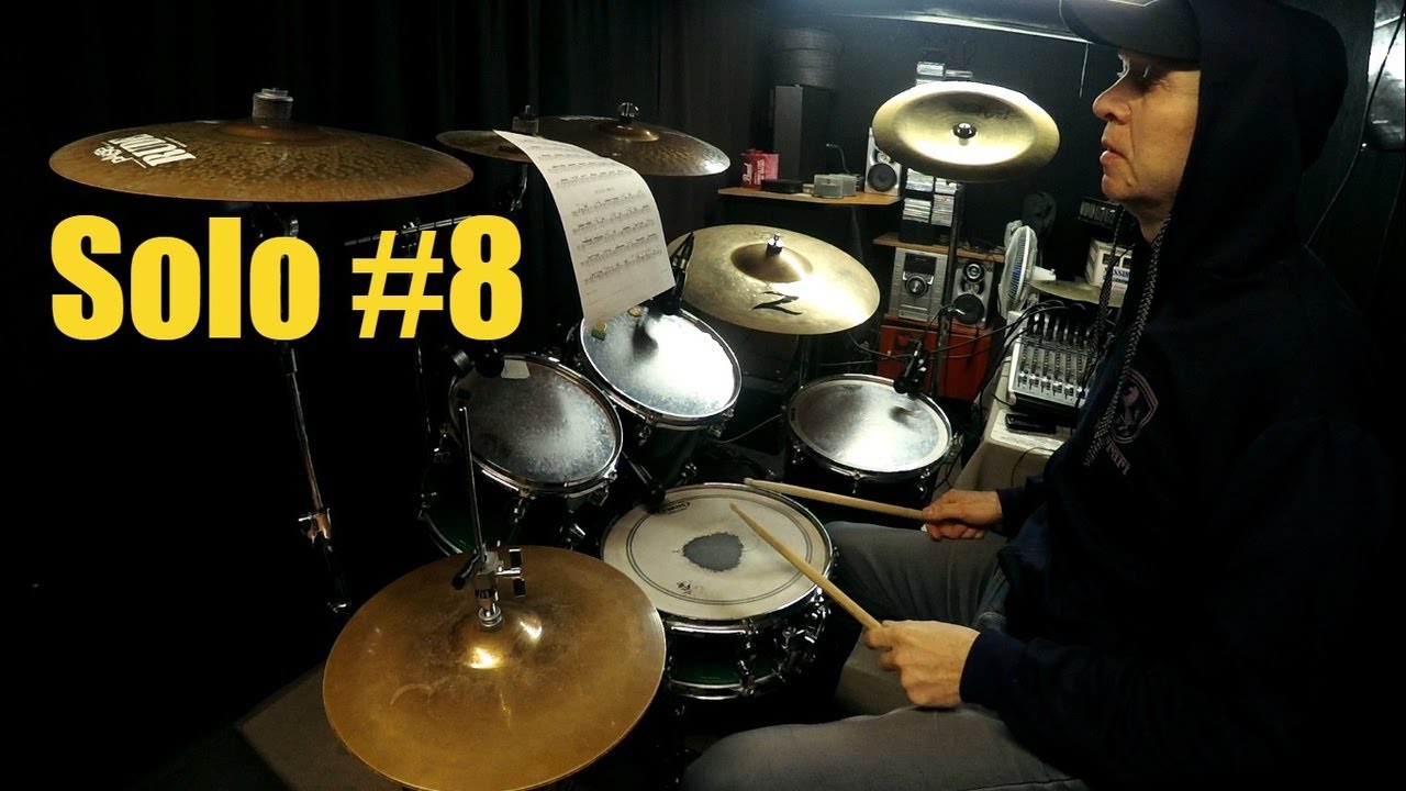 Drum solo #8 (t 80) + хэт и бочка/Charley Wilcoxon - 150 Rudimental Solos