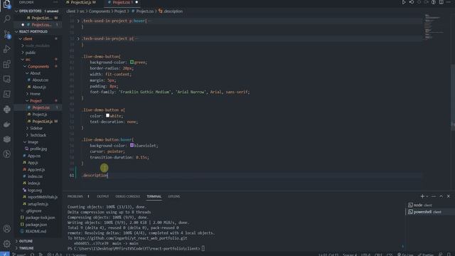 React webporfolio Заканчиваем с Projects #14