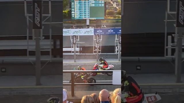 Manx Grand Prix Pete Gibson Honda VFR400 NC30 V4 4 Stroke Heading Out For Practice Isle Of Man 2023