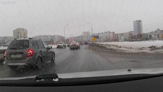 Омск после Нового года 2025 - выезд из Омска