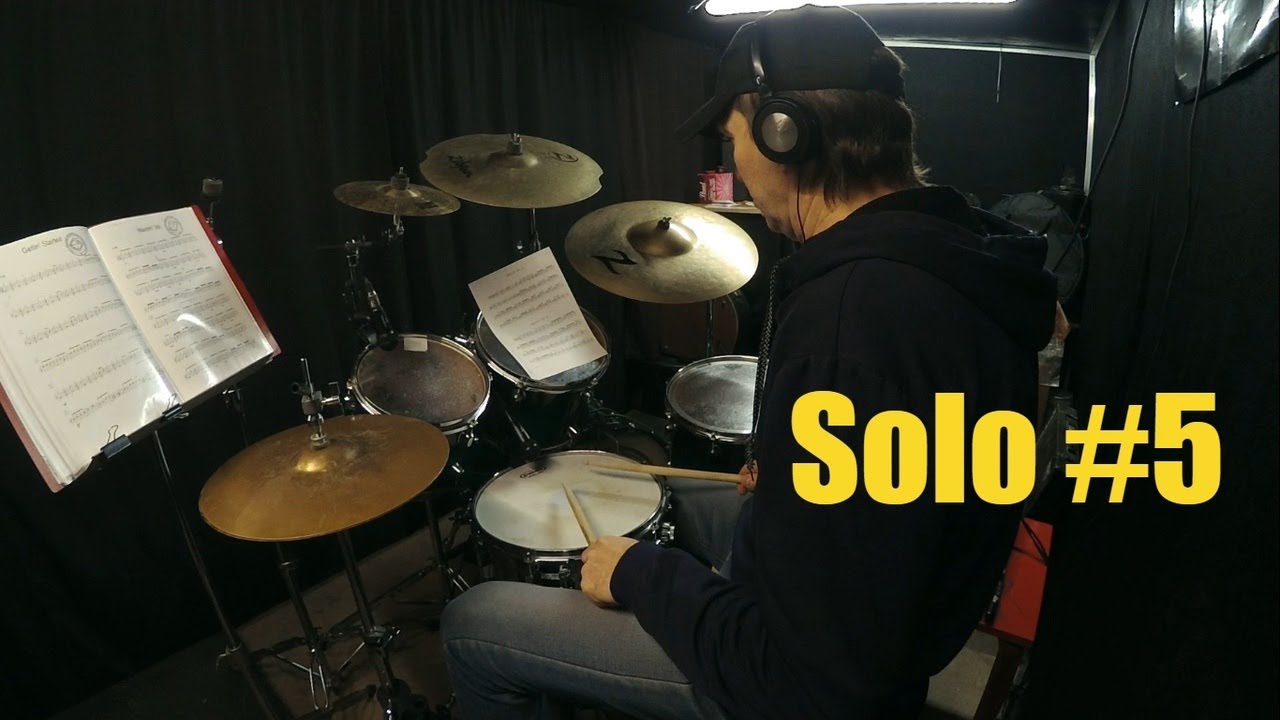 Drum solo #5 + хэт и бочка/Charley Wilcoxon - 150 Rudimental Solos