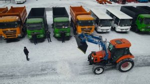 Погрузчик Универсал на трактор Jinma. Видео от завода "СемАЗ", Казахстан