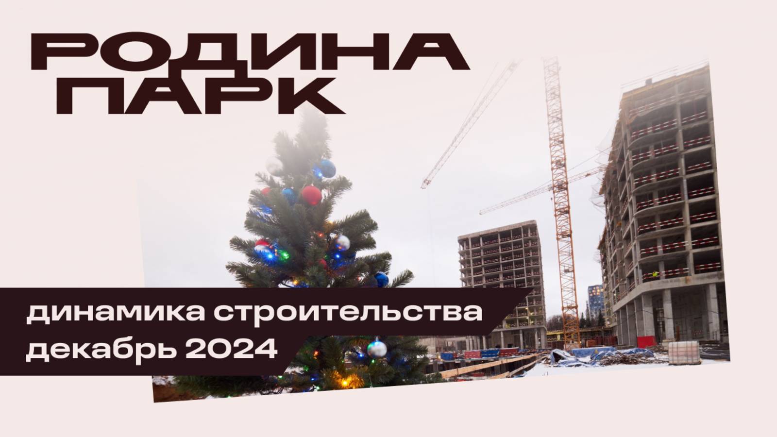 Декабрь 2024. Родина Парк. Динамика строительства.