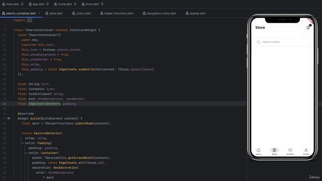 17. Store Screen Design (Nested Scroll View, Brand Cards, Show Brands in Grid View)