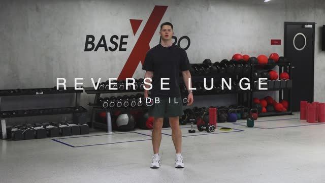 REVERSE LUNGE 1DB IL/ Выпады назад на месте с 1 гантелью в одноименной руке